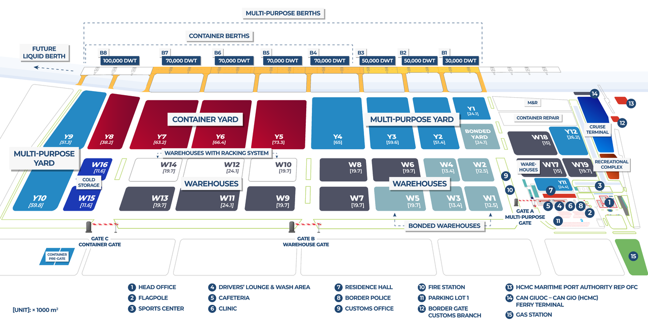 Port Layout & Location - Long An International Port
