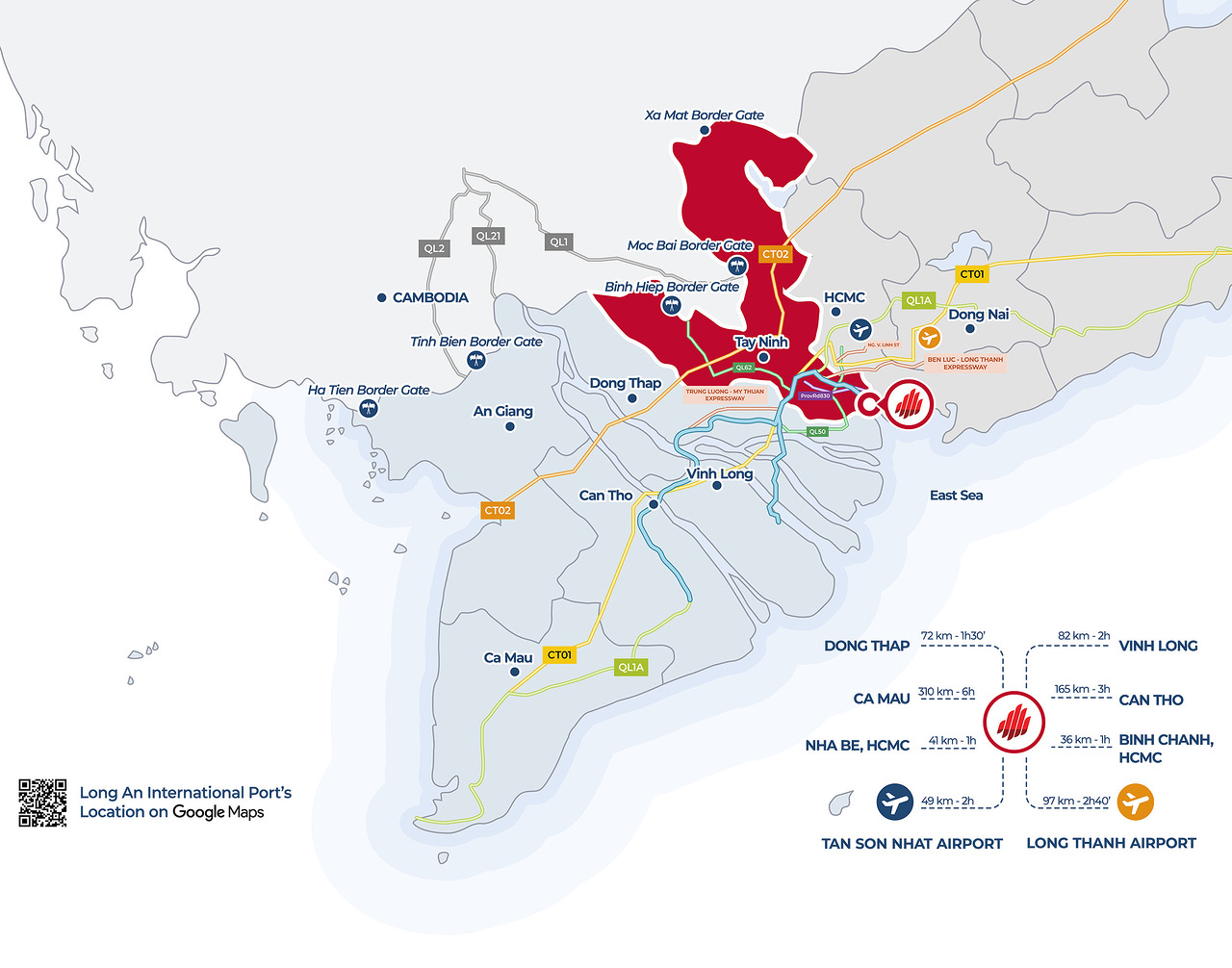 Port Layout & Location - Long An International Port